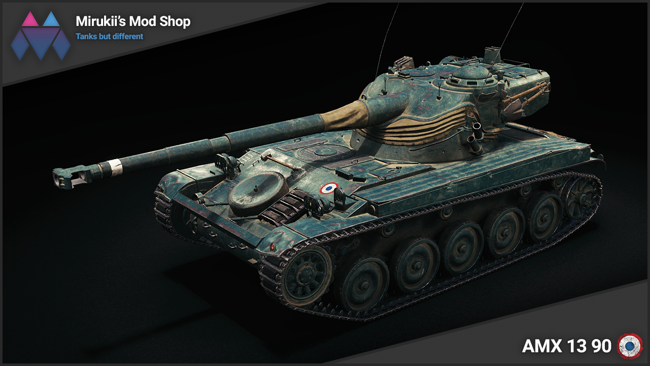 Mirukii's AMX 13 90 Remodel — download mods for World of Tanks (WoT)