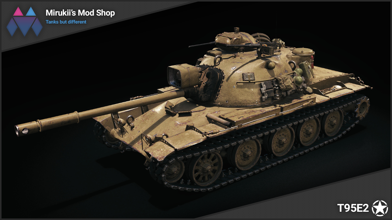 Mirukii's T95E2 Remodel — download mods for World of Tanks (WoT)