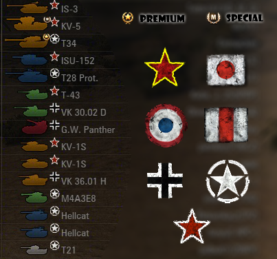 Contour Icons Risky Style — download mods for World of Tanks (WoT)