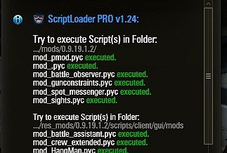 Scriptloader Pro — download mods for World of Tanks (WoT)